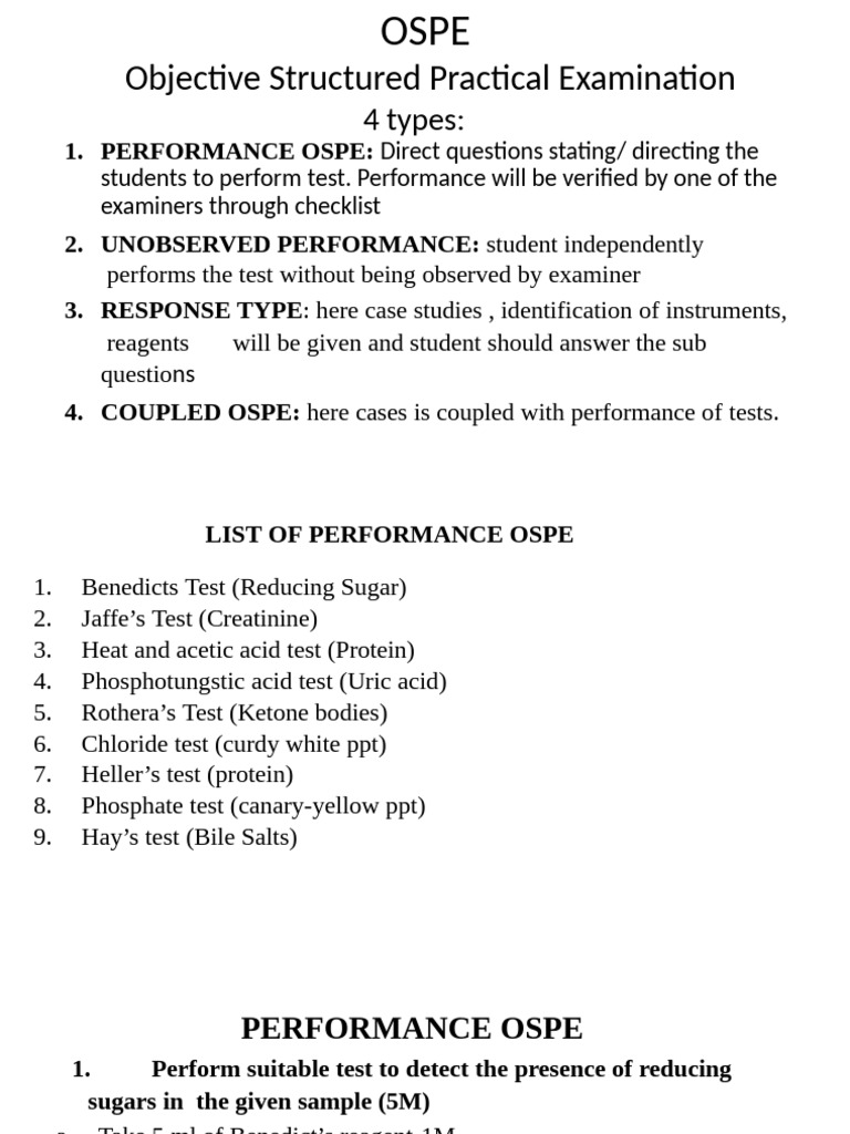 Ospe With Keys-Class Final University | PDF