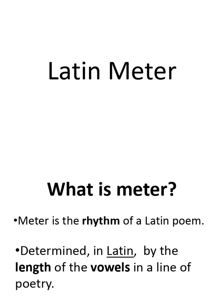 Rossini Scansion Notes | PDF | Metre (Poetry) | Rhythm And Meter