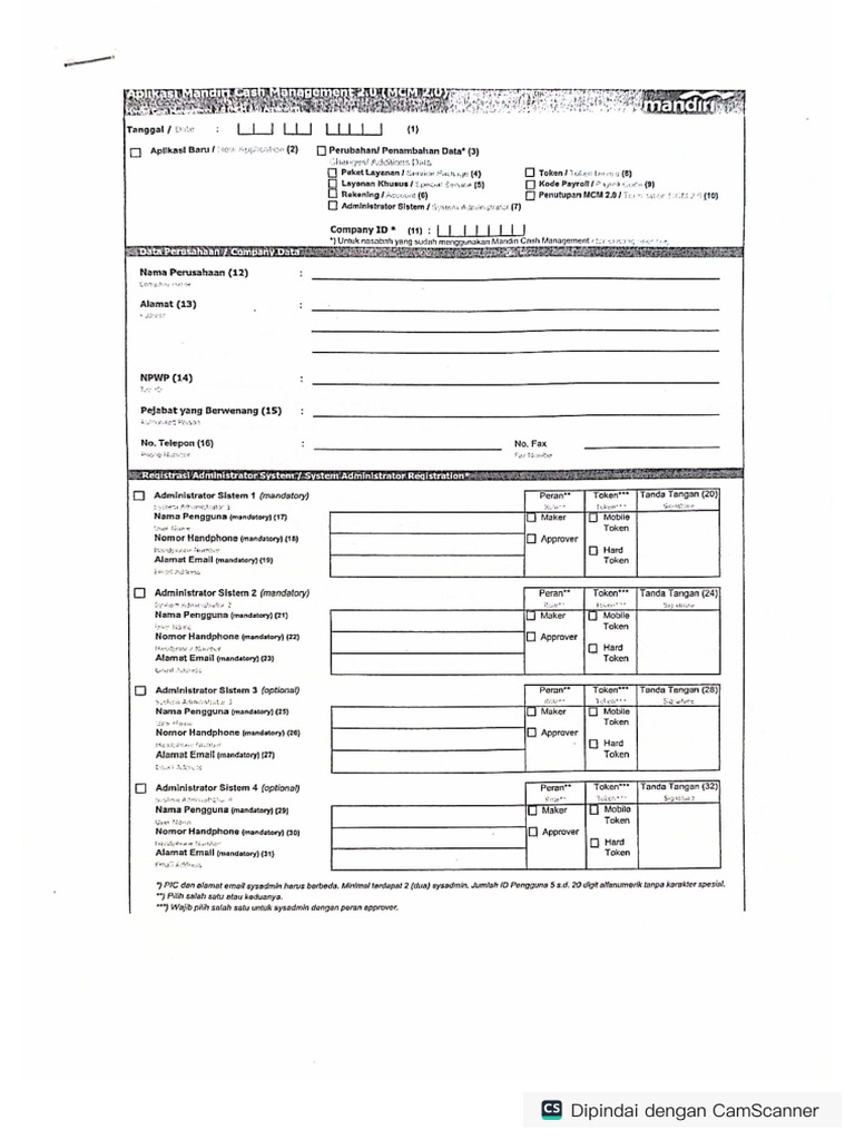 Form MCM | PDF