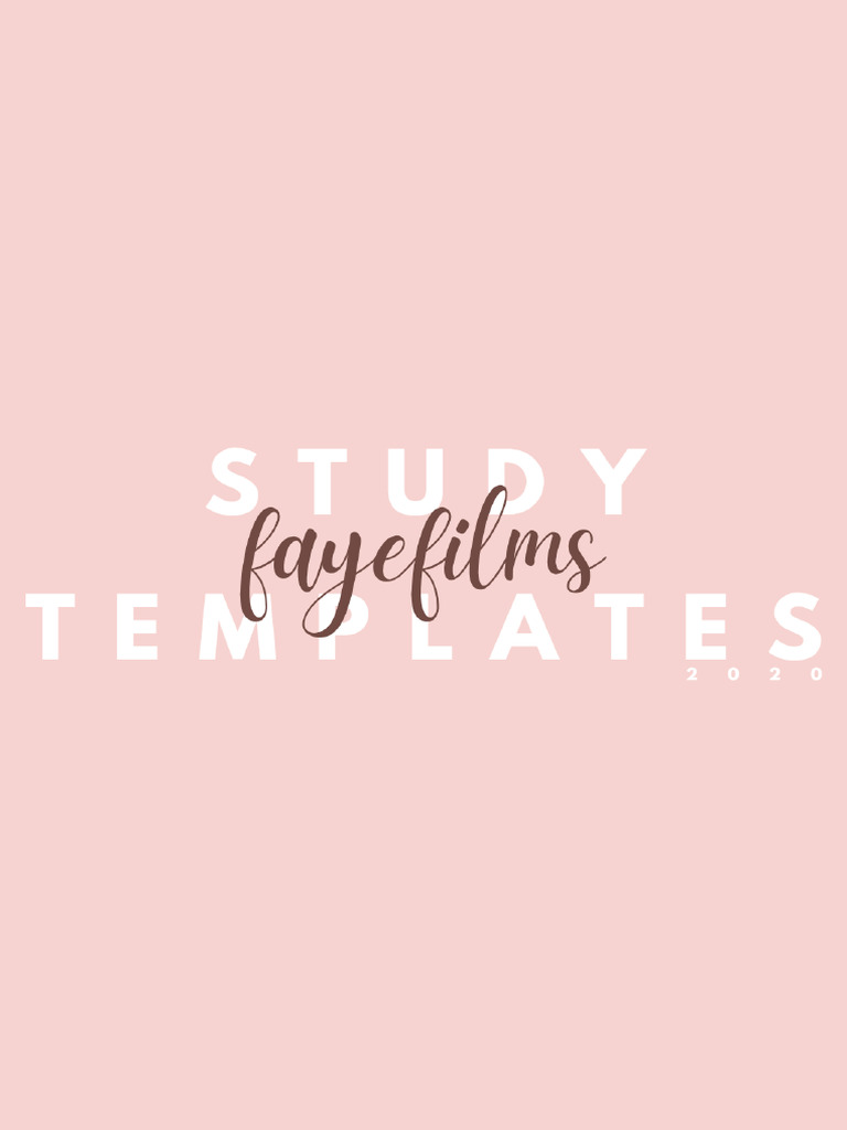 PINK Fayefilms Study Template .PDF - TOAZ - Info | PDF
