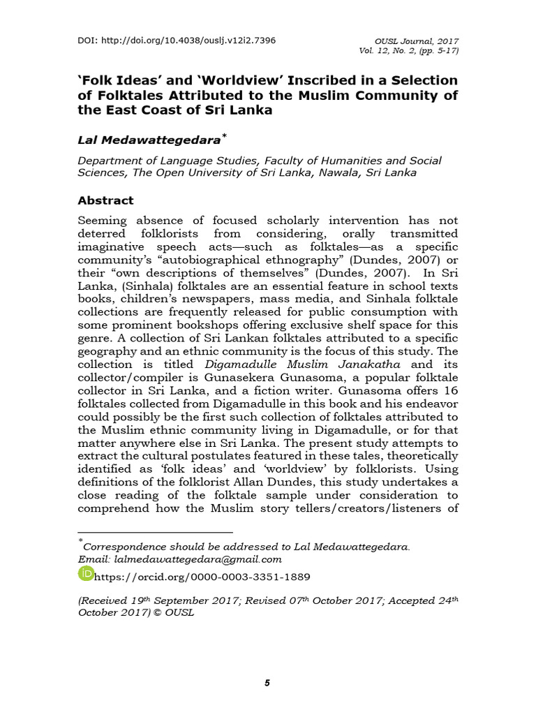 Folklore in Muslim Community | PDF | Folklore