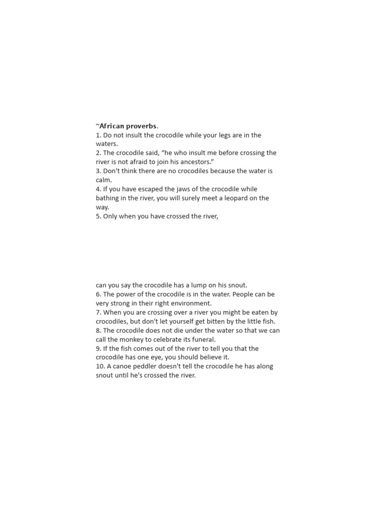 Crocodile | PDF