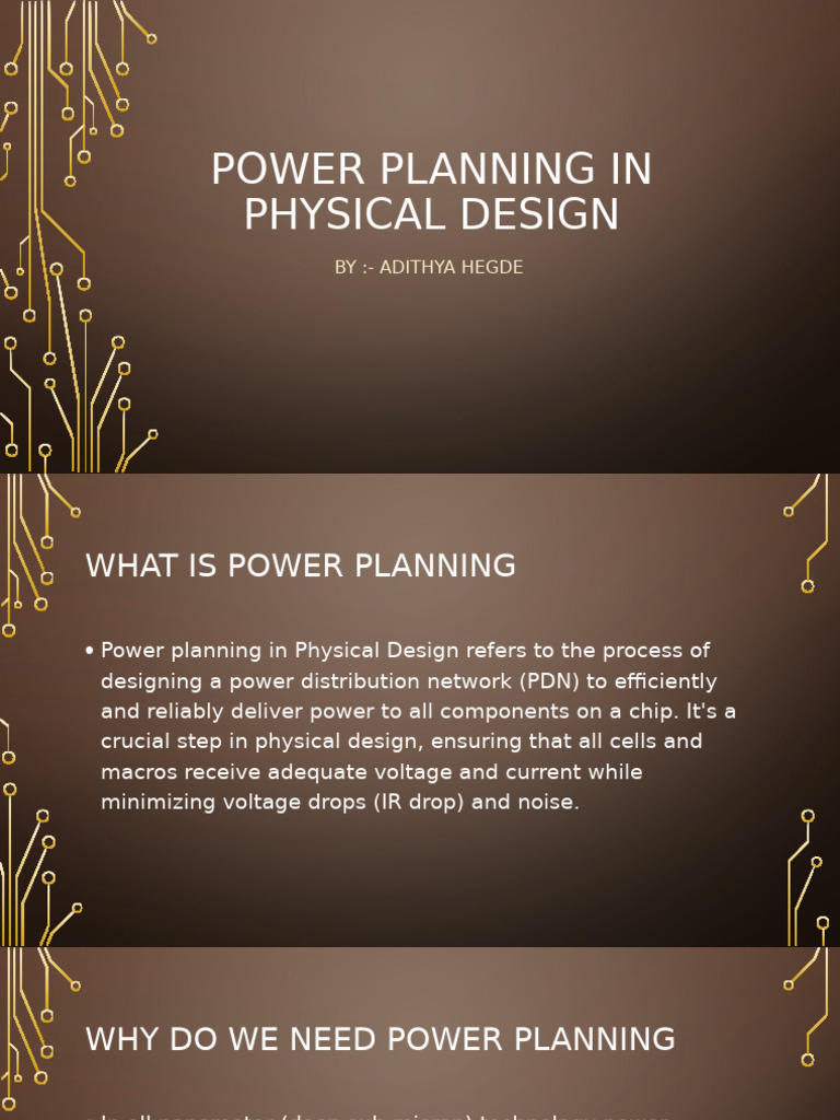 Power Planning in Physical Design | PDF | Electronic Design | Electricity