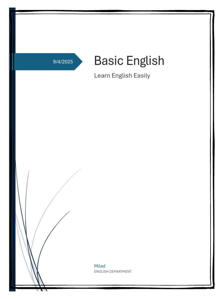 Basic English | PDF