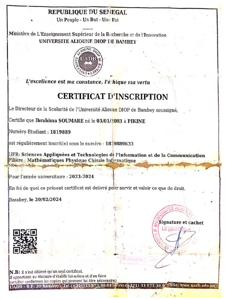 Certificat | PDF
