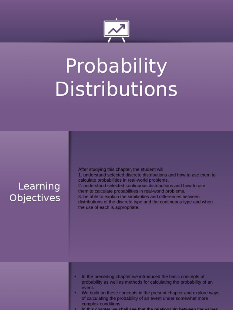 Week 7-8 Probability Distributions Part I | PDF | Probability ...