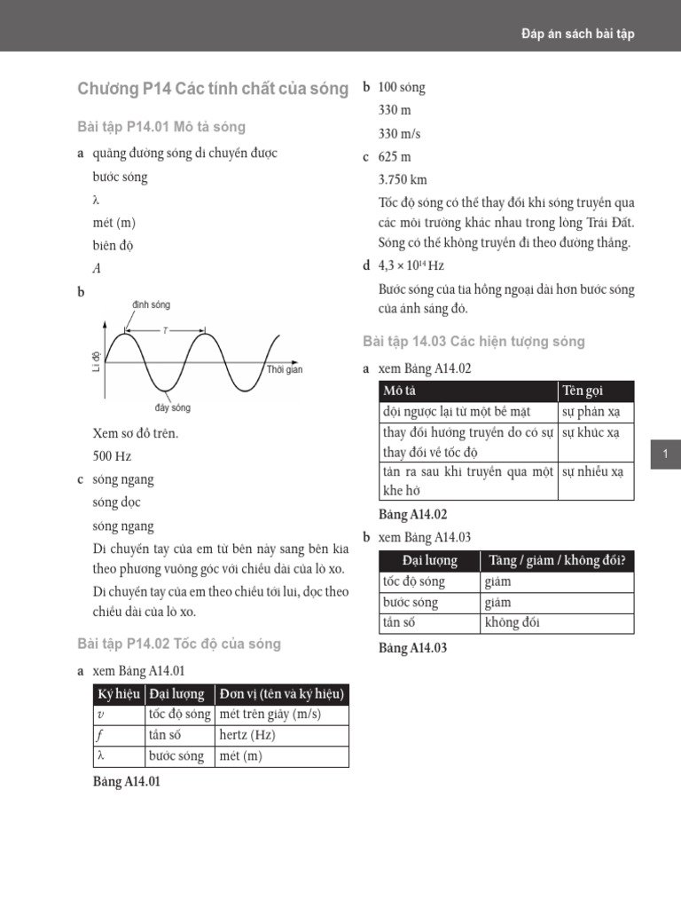 Answer To Exercises - P14 | PDF