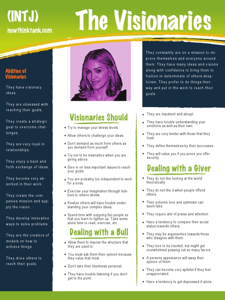 Visionary Personality Test Report | PDF | Interpersonal Relationships ...