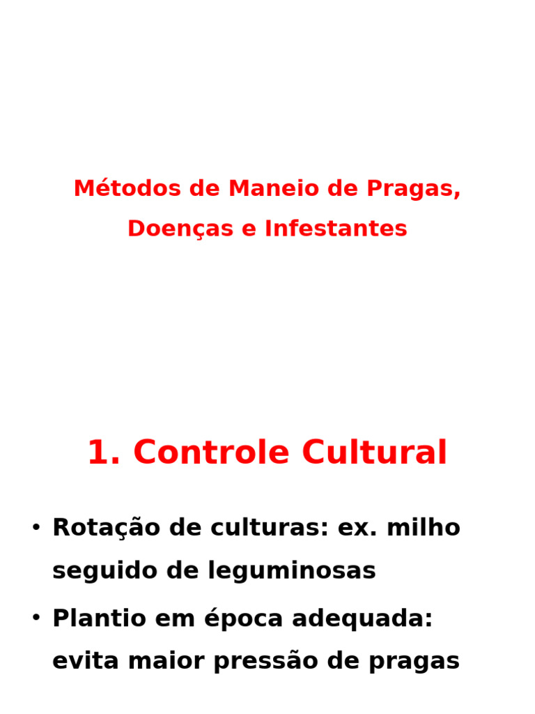 Métodos Eficazes de Controle de Pragas | PDF