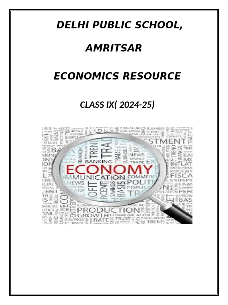 Economics of Village Palampur: Class IX Guide | PDF | Agriculture ...