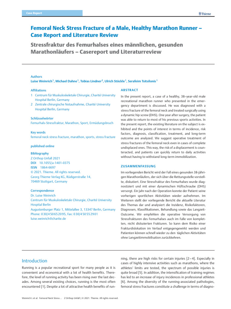 YOG-Jurnal-Femoral Neck Stress Fracture of A Male, Healthy Marathon ...