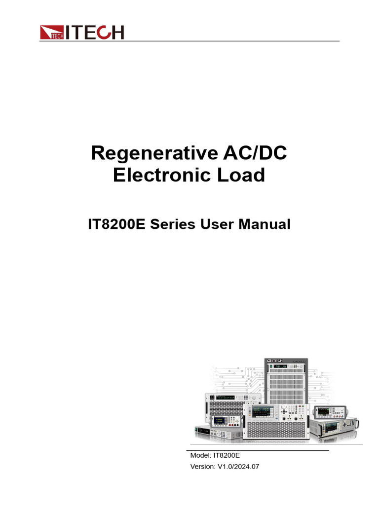 IT8200E User Manual-En | PDF | Electronics | Electromagnetism