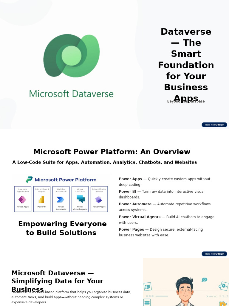 Dataverse The Smart Foundation For Your Business Apps | PDF | Databases ...