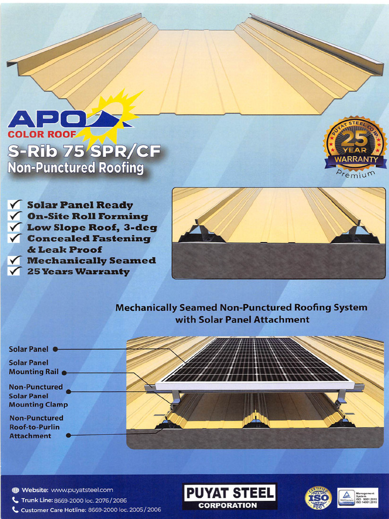 Puyat Steel S-Rib 75mm (1) | PDF