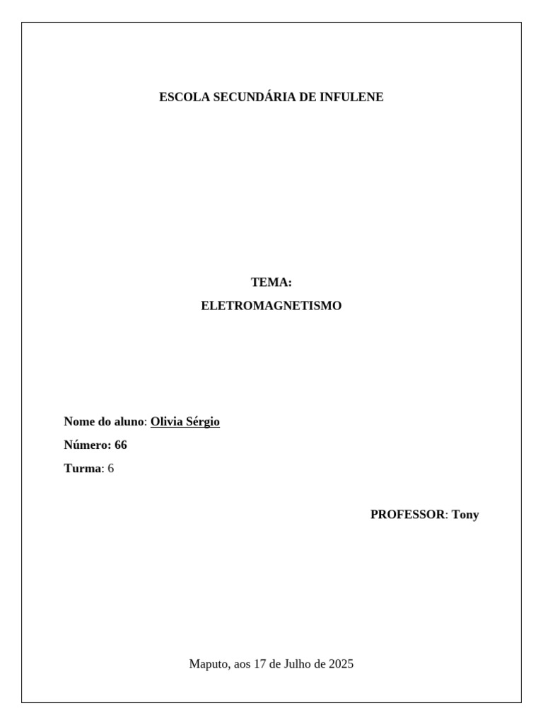 Escola Secundária de Infulene Capa_092446 | PDF