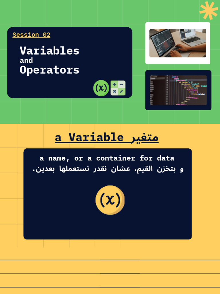Variables and Operators. Python Presentation | PDF
