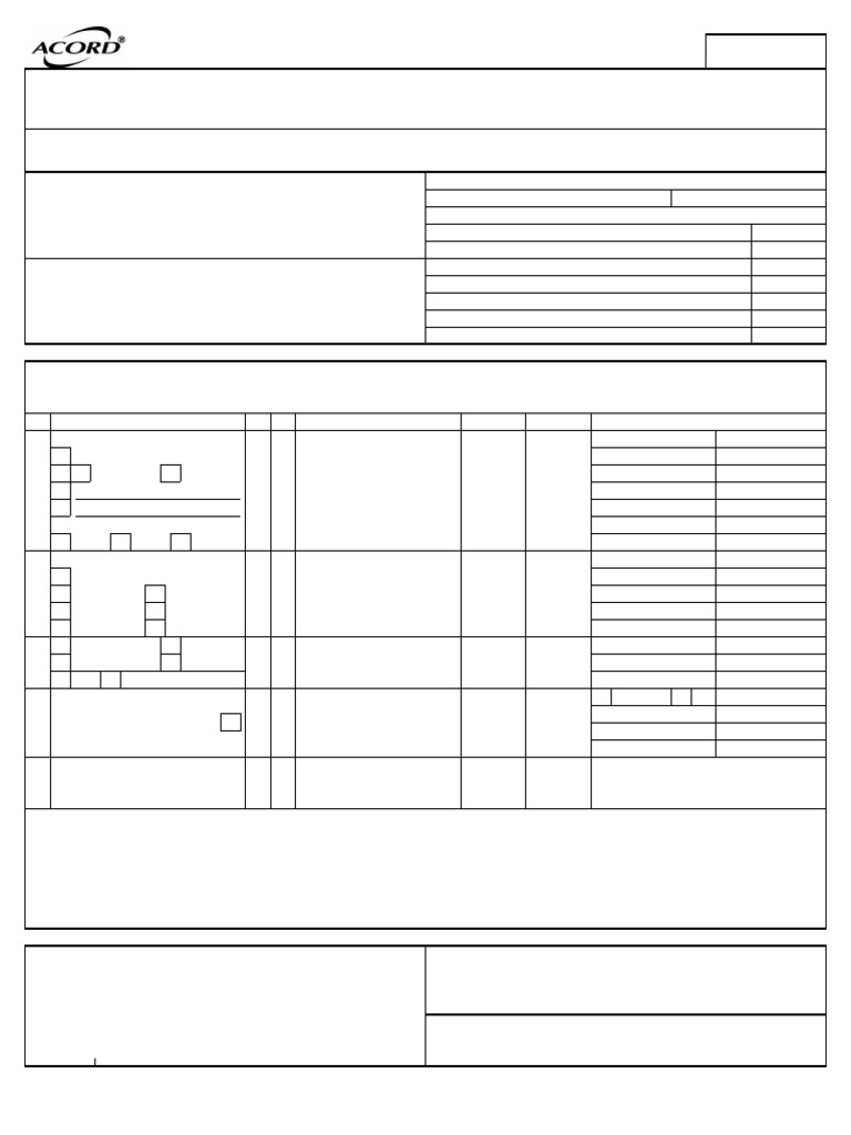 Filled Acord Cert of Ins Sample | PDF | Insurance | Liability Insurance