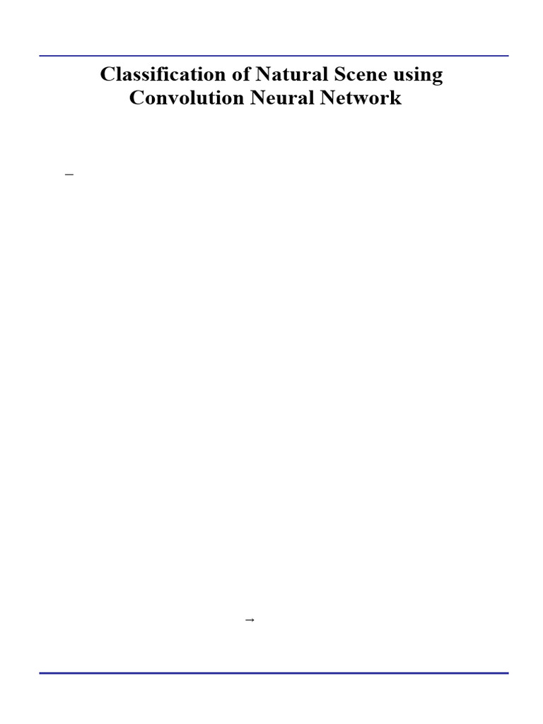 Classification of Natural Scene Using Convolution | PDF | Machine Learning | Computing
