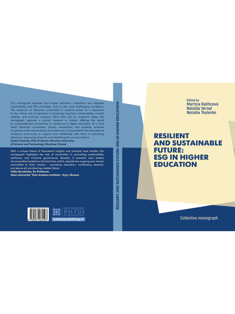 ESG Principles in Higher Education | PDF | Sustainability | Millennium ...