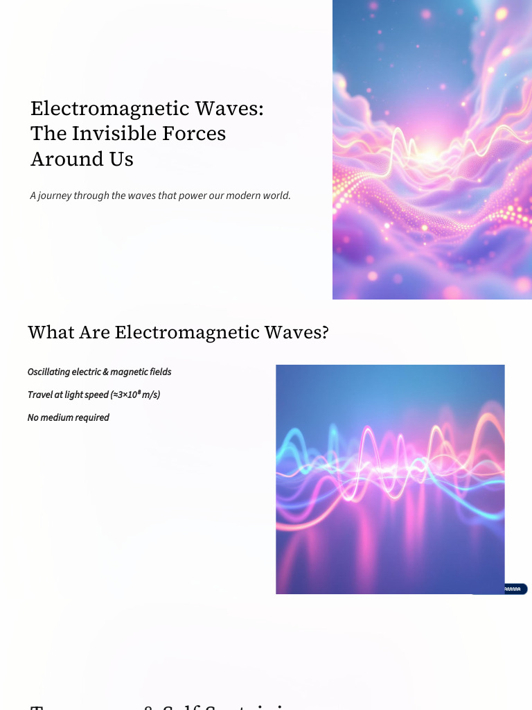 Electromagnetic Waves The Invisible Forces Around Us | PDF