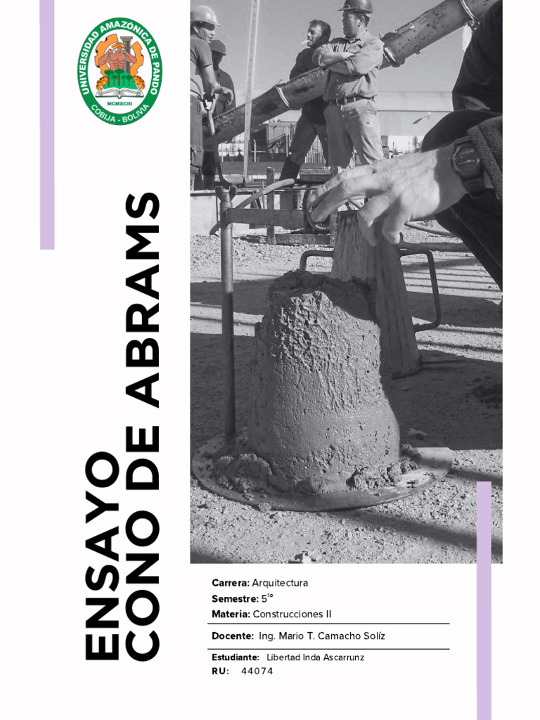 Cono de Abrams: Ensayo CBR en Suelos | PDF | Fundación (Ingeniería) | Suelo
