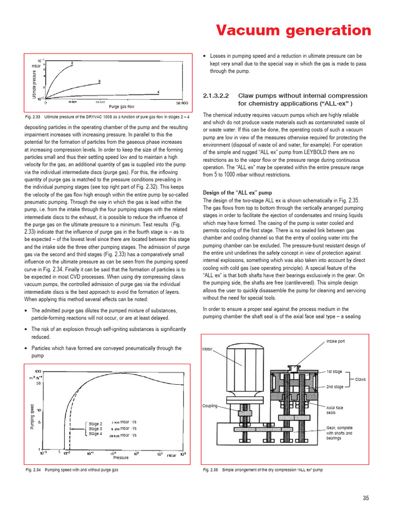 Purge Gas Management in Vacuum Pumps | PDF | Pump | Applied And ...