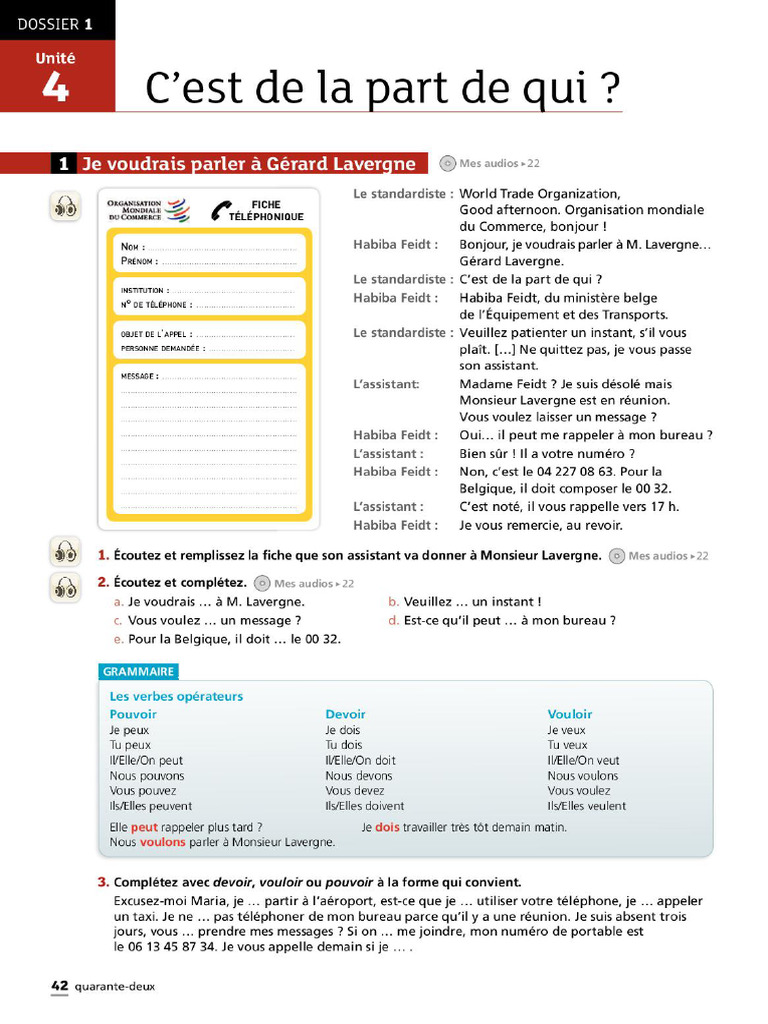 OD1-Unité 4 Et Suivantes | PDF
