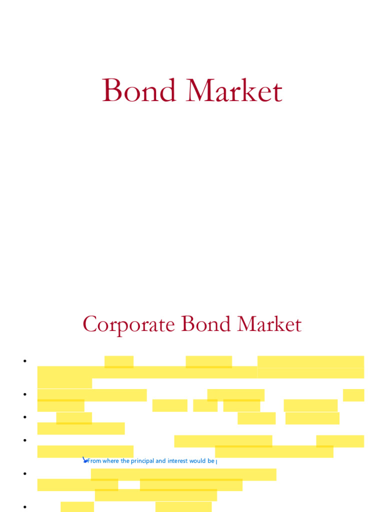 Bond Market | PDF