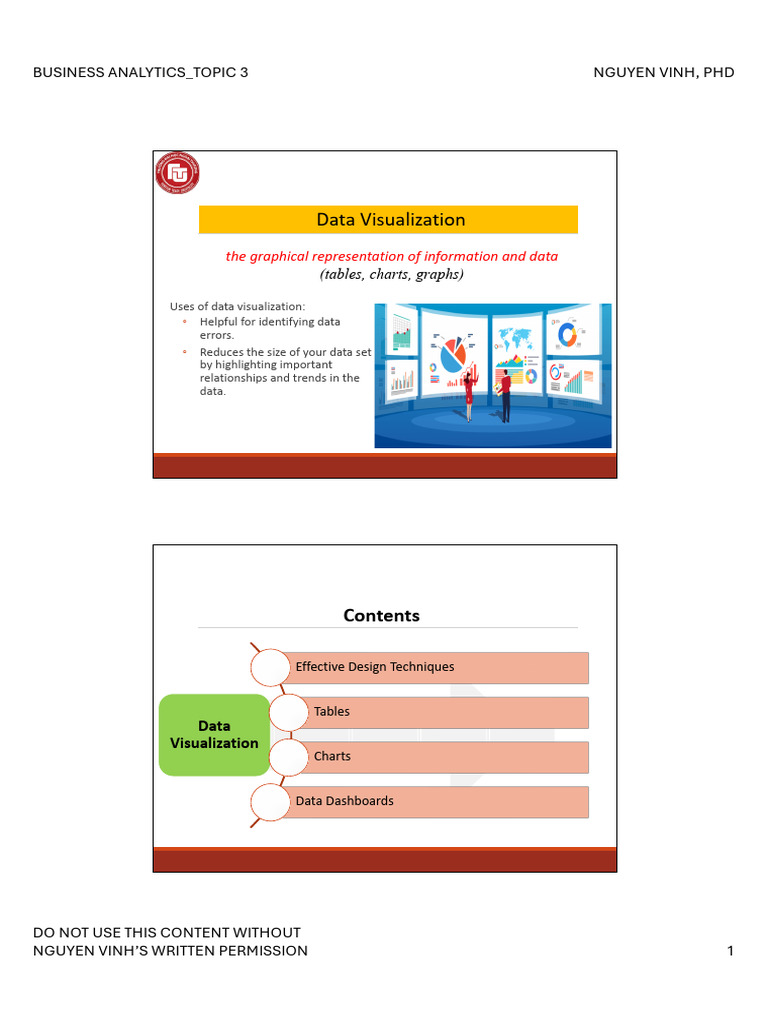 Topic 3 2025 Data Visualization STD | PDF | Chart | Information Science