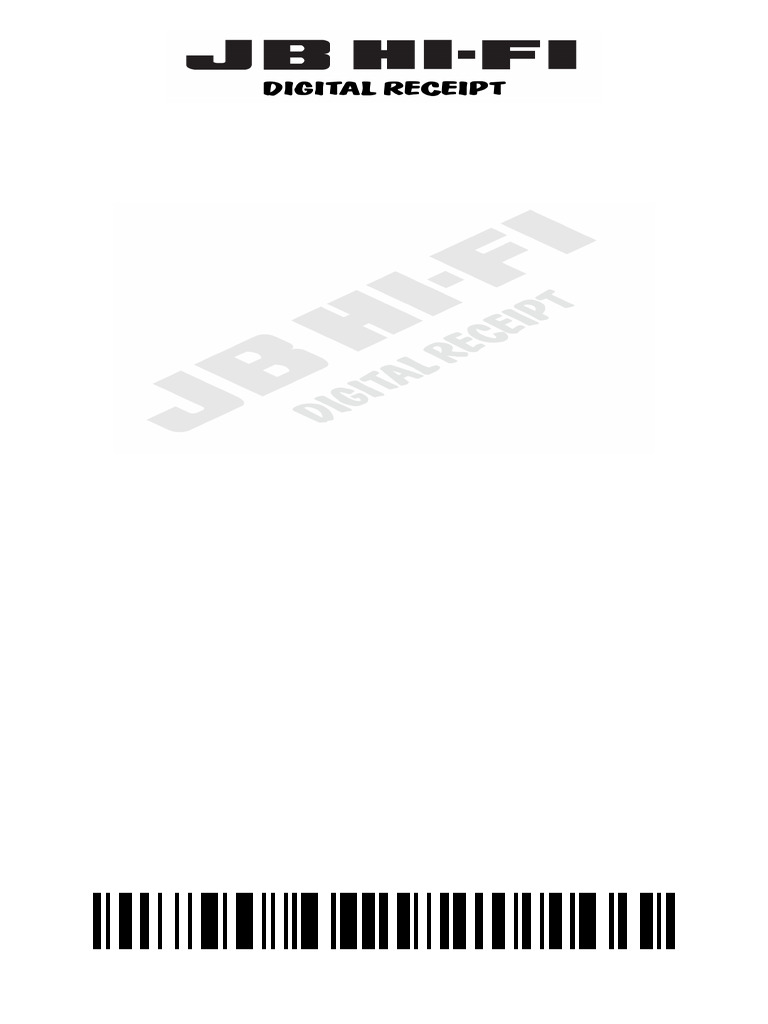 JB Hi-Fi Receipt - Prahran Arcade | PDF