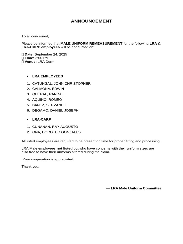 Announcement | PDF