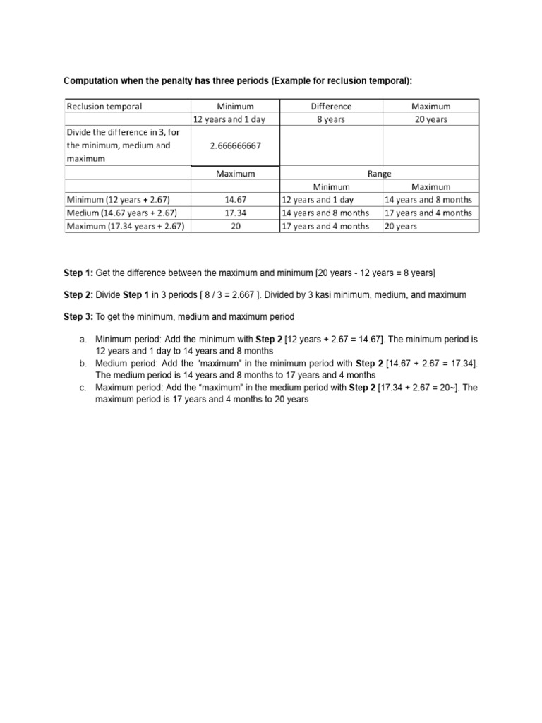 Period Computation | PDF