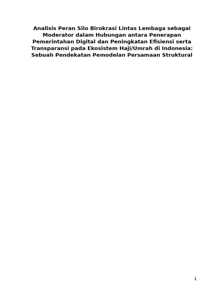 Proposal Penelitian Herusidik - S3 Trisakti 2024 | PDF