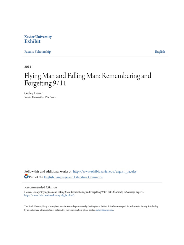 Flying Man and Falling Man - Remembering and Forgetting 9 - 11 | PDF ...