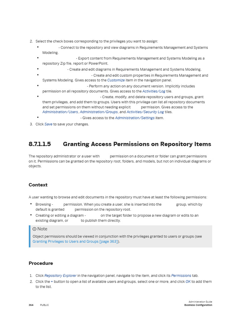 Granting Repository Access Permissions | PDF | Computer File | Software ...