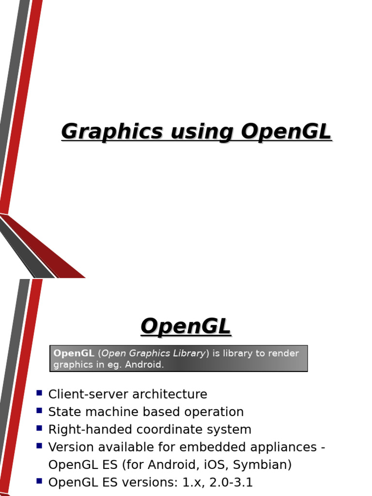 Android OpenGL+Sensors+Multimedia | PDF | Rendering (Computer Graphics ...
