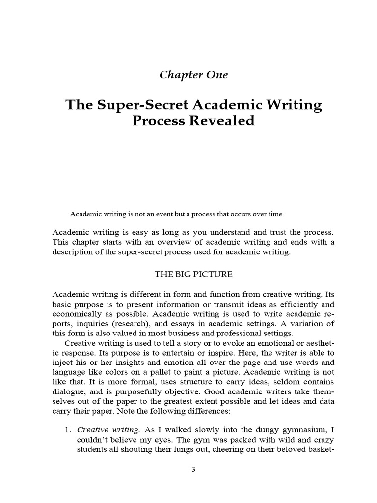 Academic Writing Process Explained | PDF | Human Communication