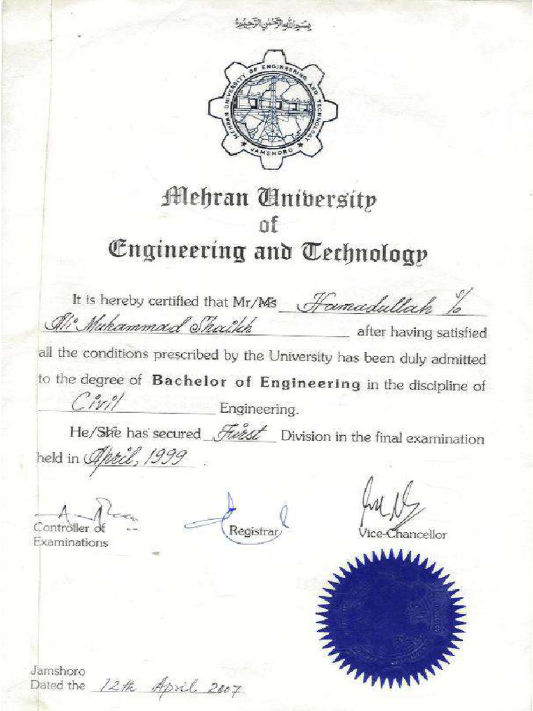 1 Civil Engineering Degree | PDF