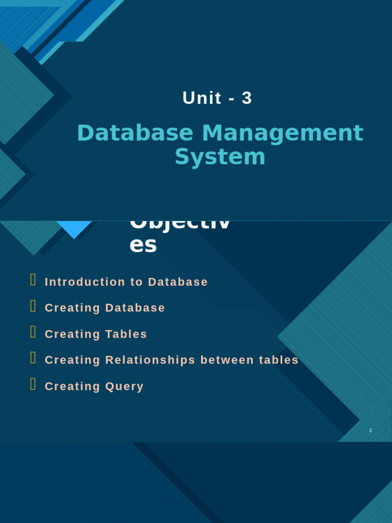 Introduction To Database Management System | PDF | Relational Database | Databases