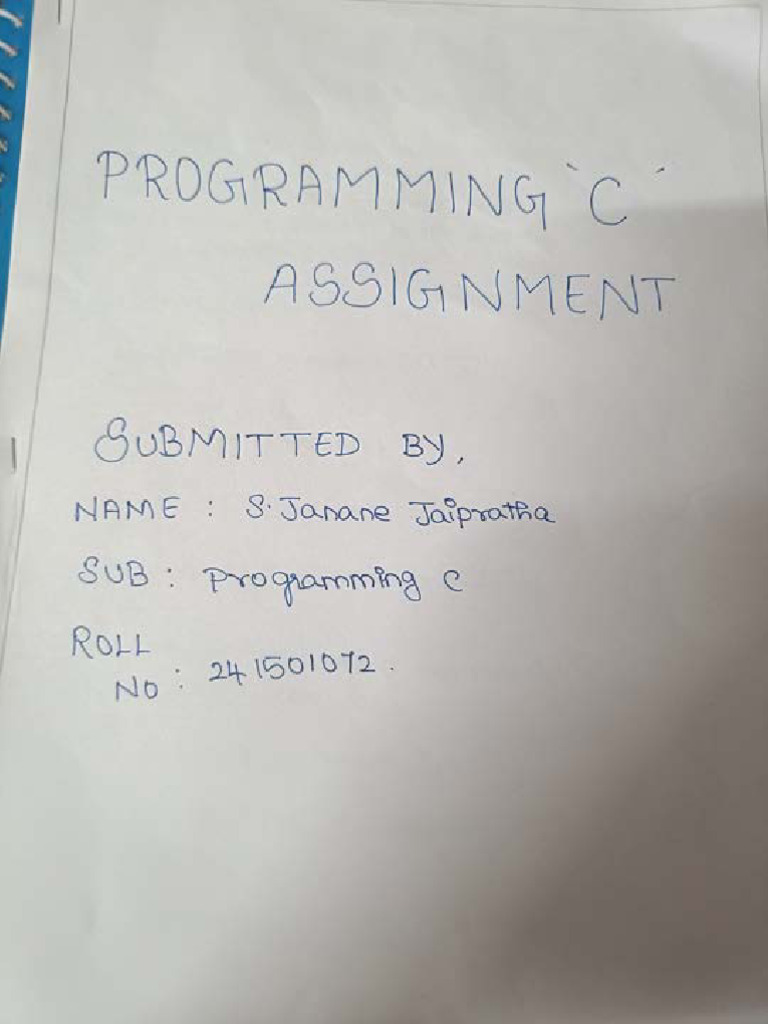 Programming C Assignment 2-Compressed | PDF | Computer Programming