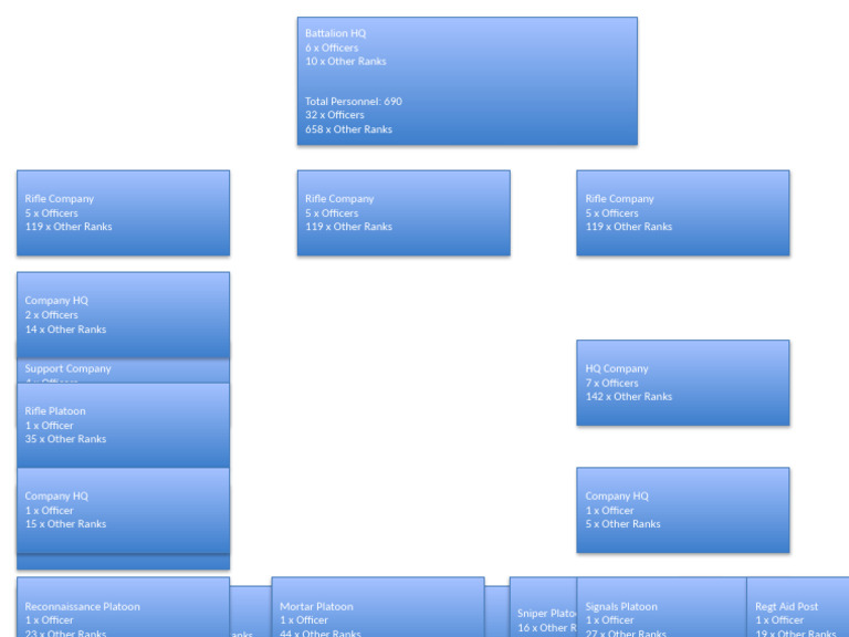 Universal Infantry Battalion Structure | PDF