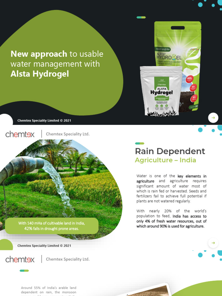 Alsta Hydrogel - Superabsorbent Polymer Agriculture | PDF | Agriculture ...