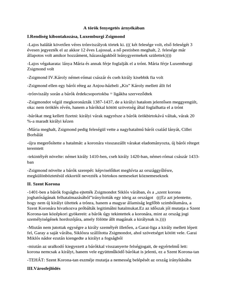 A Török Fenyegetés Árnyékában | PDF