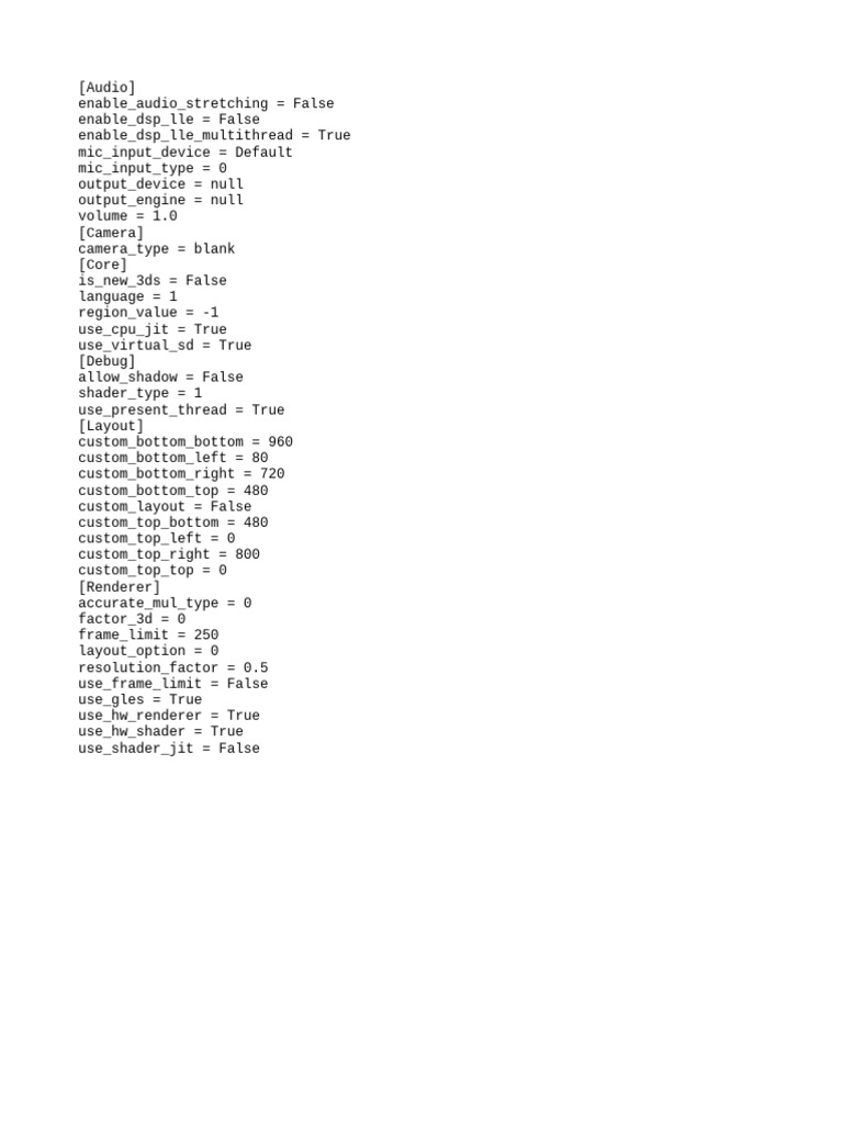Config MMJ - Ini | PDF