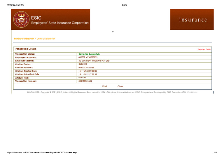ESIC Octo 2022 | PDF