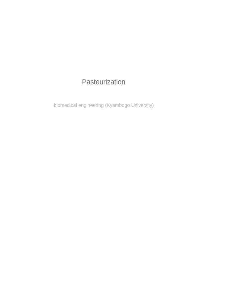 Pasteurization in Medical Equipment | PDF | Sterilization (Microbiology ...
