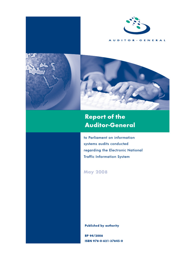 Auditor General Report On Enatis 2008 | PDF | Computer Security | Security