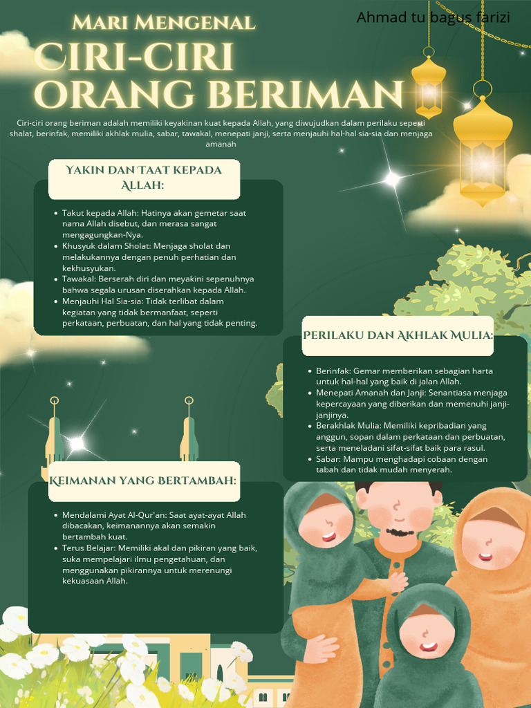 Hijau Dan Kuning Ilustrasi Rukun Islam Poster - 20250911 - 193321 ...