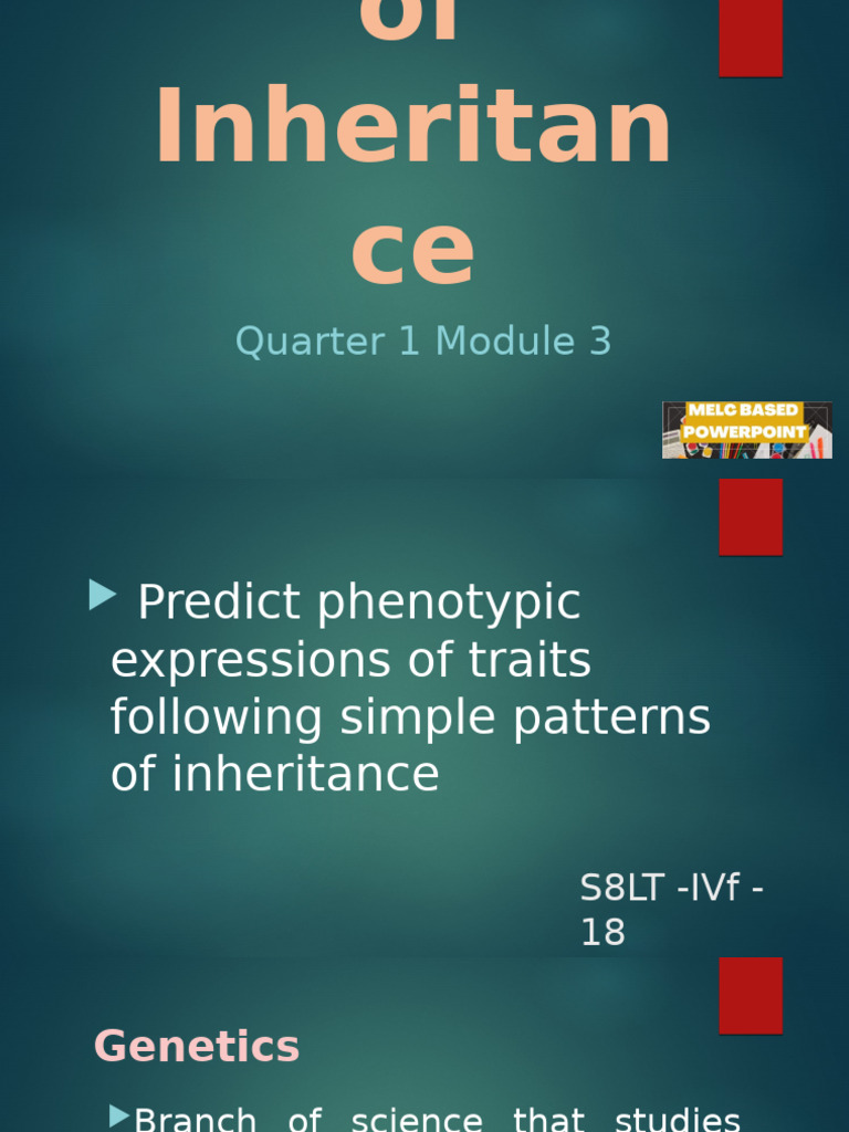 Genetics: Inheritance Patterns Explained | PDF | Dominance (Genetics ...