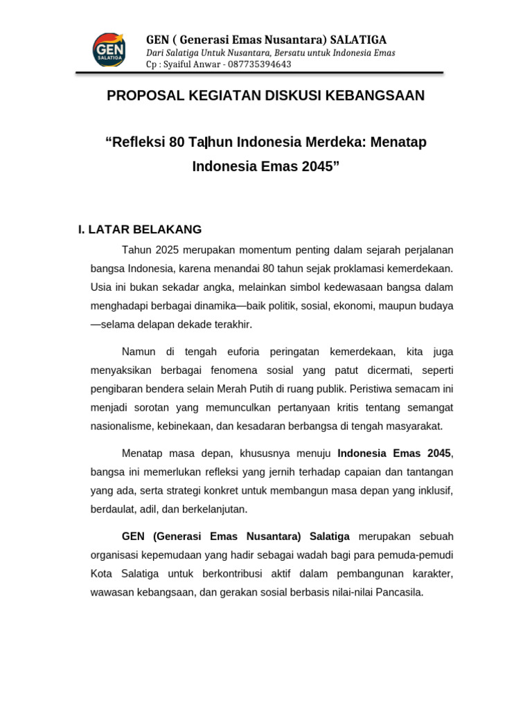 Proposal_Diskusi_HUT_80_RI | PDF